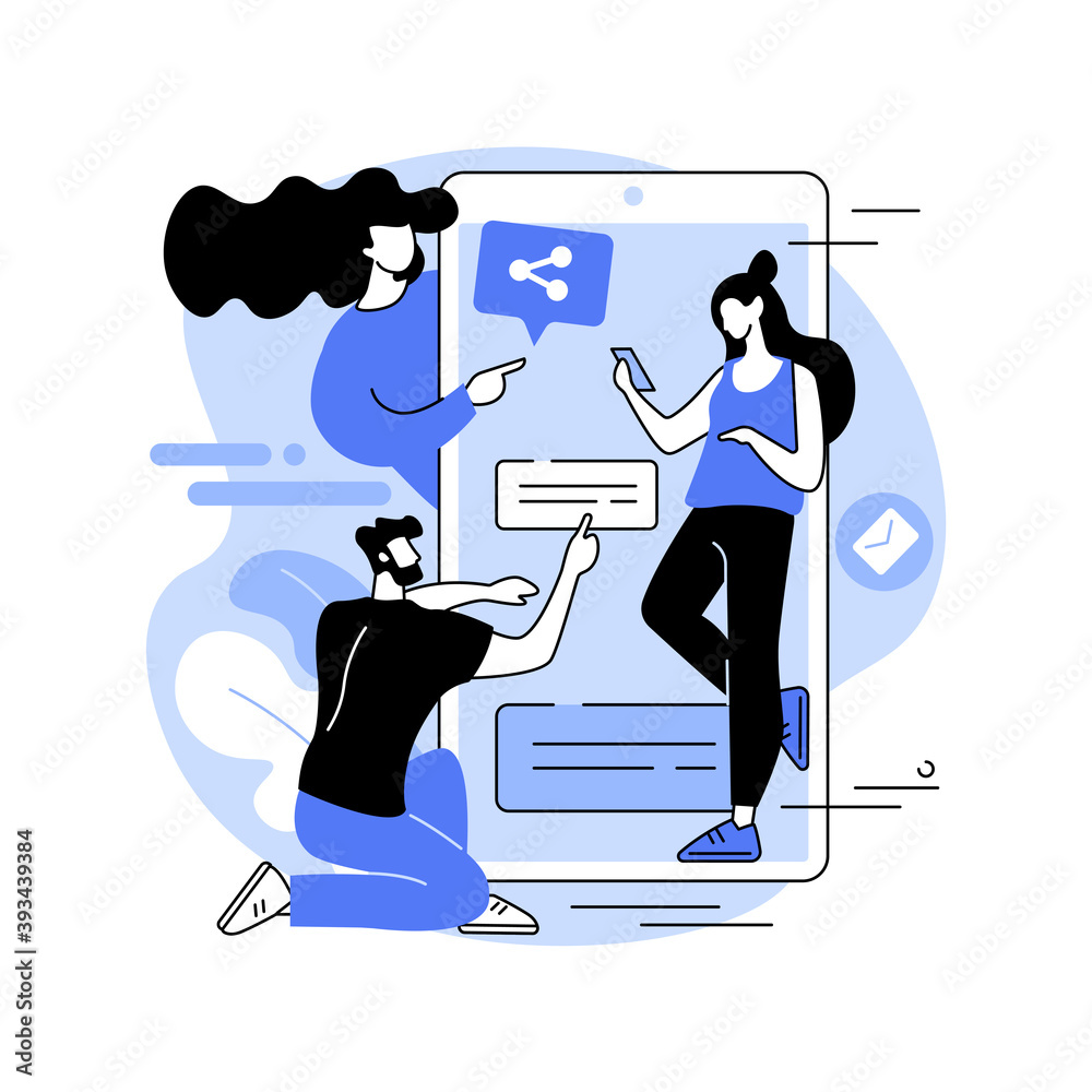 Millennials abstract concept vector illustration. Generation Y, digital ...