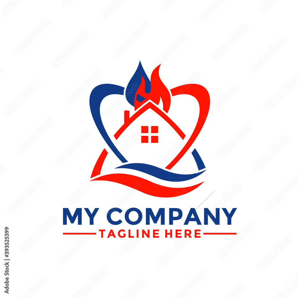 Modern Home House Restoration and Renovation Service Logo Design Vector ...