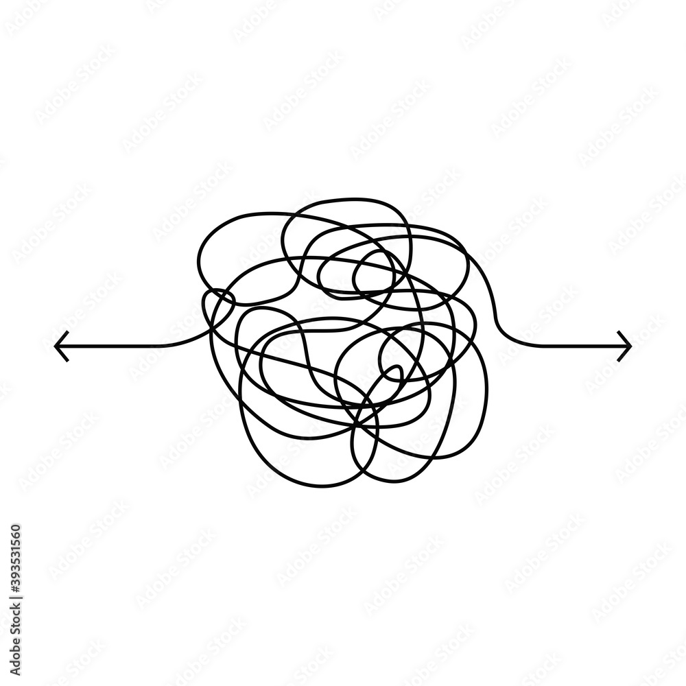 Confused and difficult way icon vector isolated on white background ...