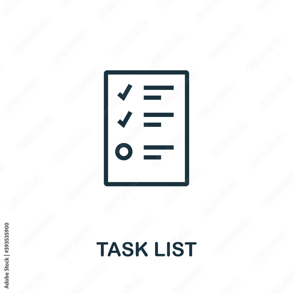 Task List Icon Simple Element From Agile Method Collection Filled