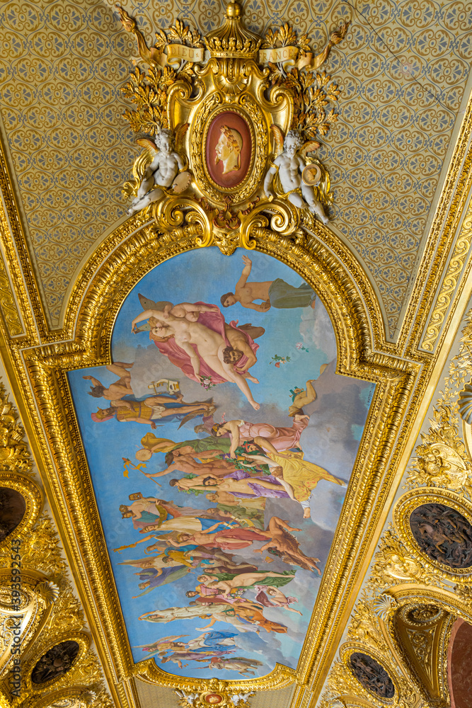 Paris, France - July 6, 2018: Louvre Museum, Paris, France. Luxury ...