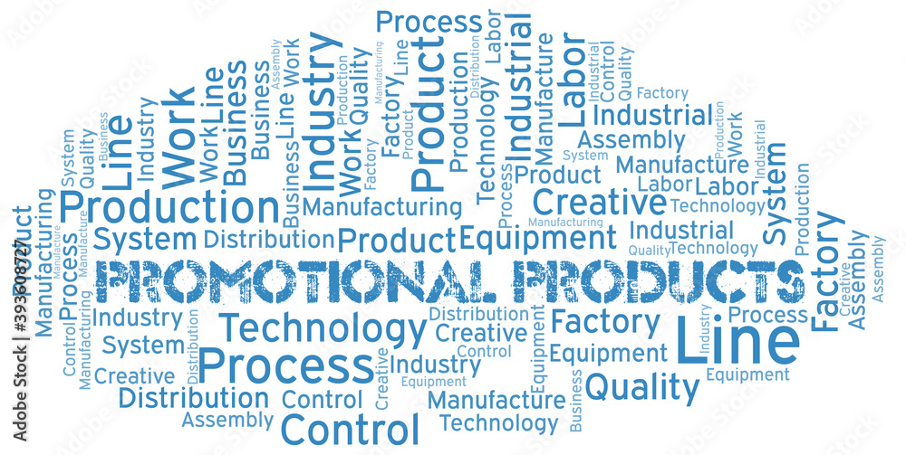 Promotional Products word cloud create with text only. Stock Vector ...