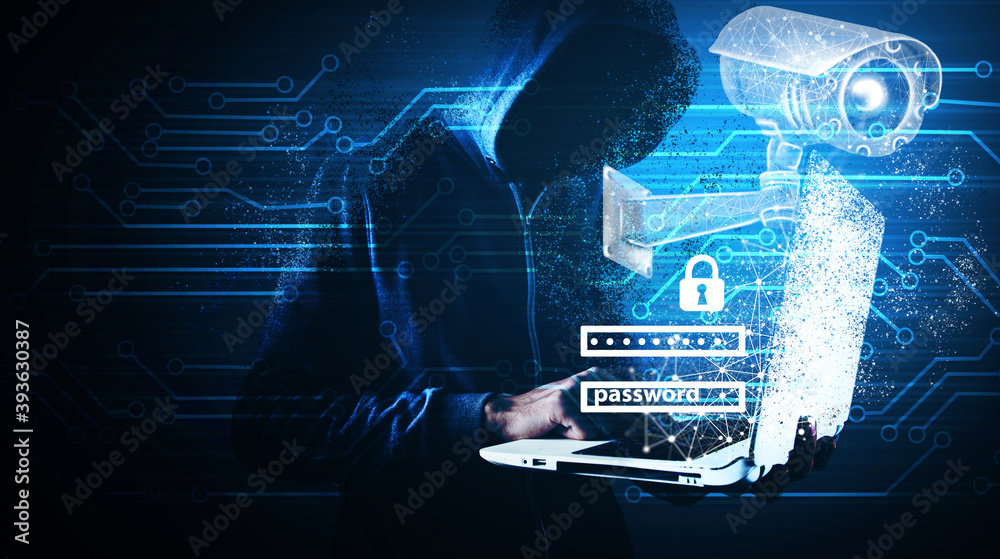cyber attack hacker hack traffic cameras Stock Photo | Adobe Stock