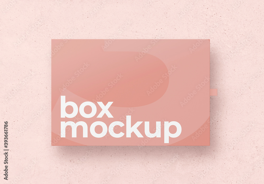 Top View of a Product Box Mockup Stock Template | Adobe Stock