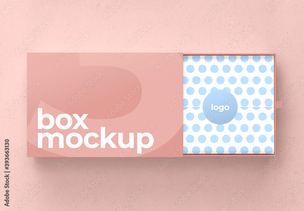 Top View of a Product Box Mockup Stock Template | Adobe Stock