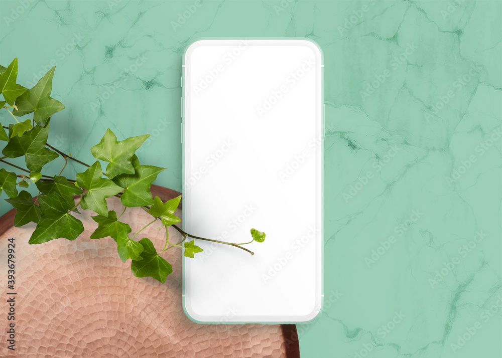 Realistic modern smartphone on pastel background. Mock up for game ...