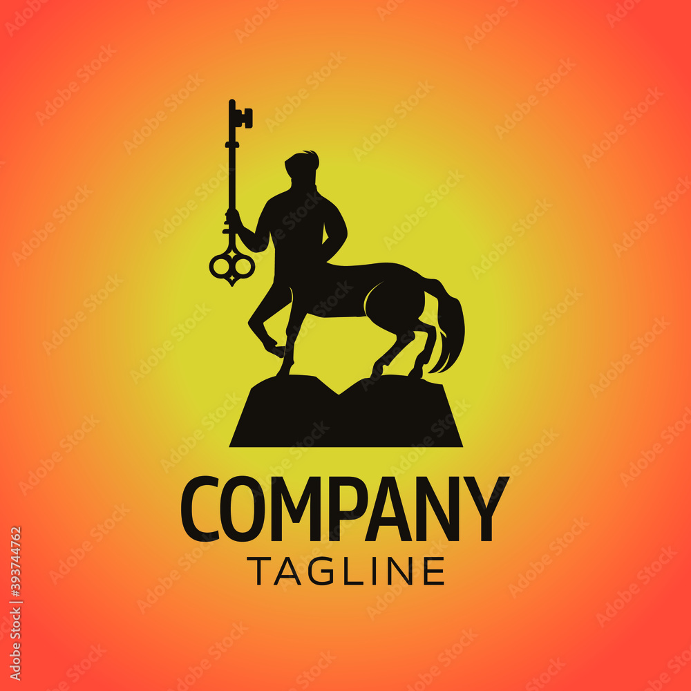 This is the design of The Centaur Key, the centaur and the key ...