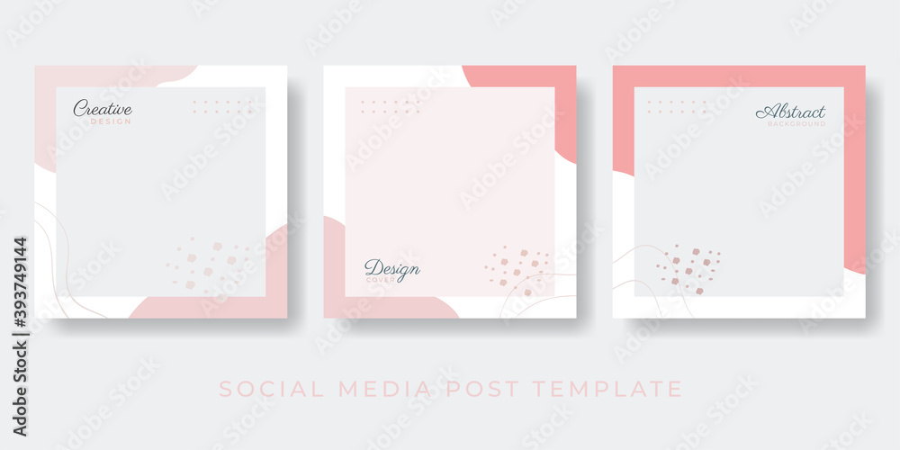 Social media stories and post creative Vector set. Background template ...