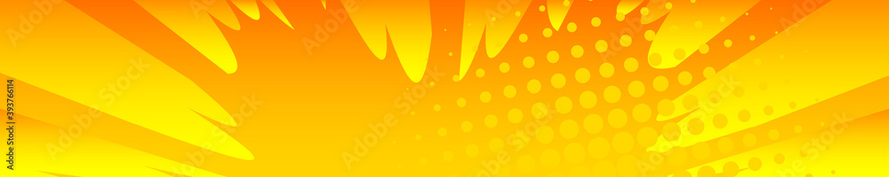 Comic book banner, cartoon background. Vector illustrated background ...