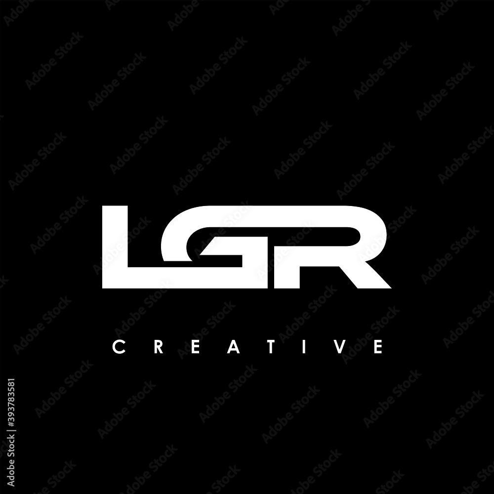 LGR Letter Initial Logo Design Template Vector Illustration Stock ...