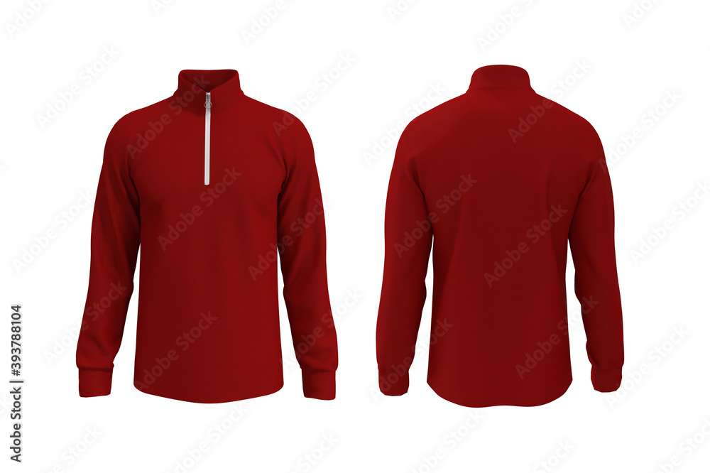 Blank tracksuit top, jacket design, sportswear, track front and back ...
