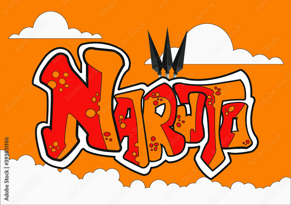 Vecteur Stock naruto manga graffiti | Adobe Stock