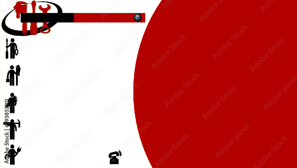 Card with construction worker symbol. Stylish business card template ...