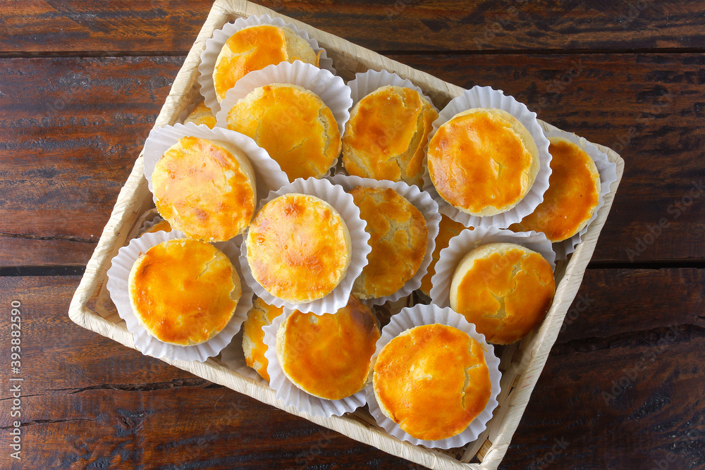 pile of empadas or empadinhas is a very popular and traditional snack ...