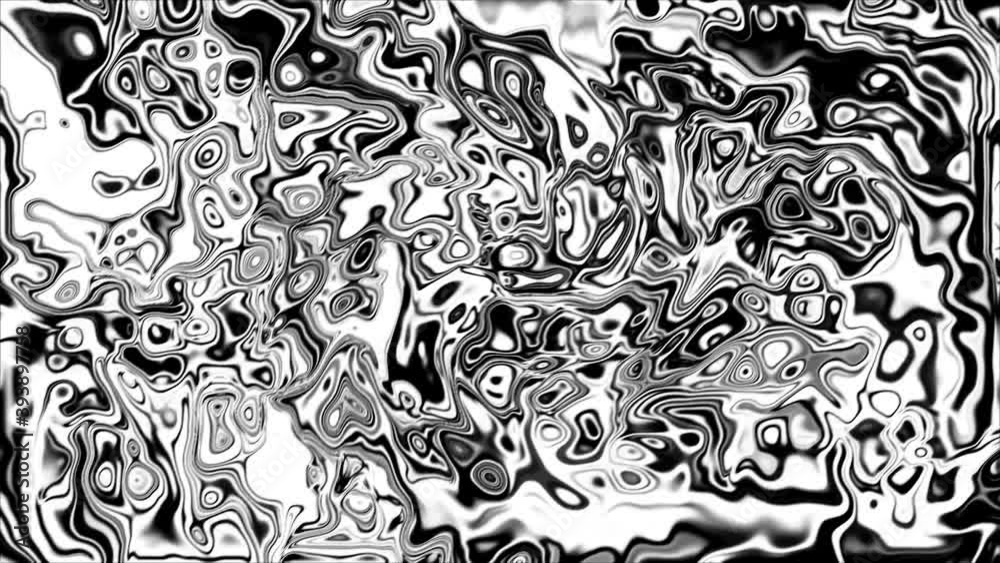 Black and white twisting background texture. Abstract looping 4k ...