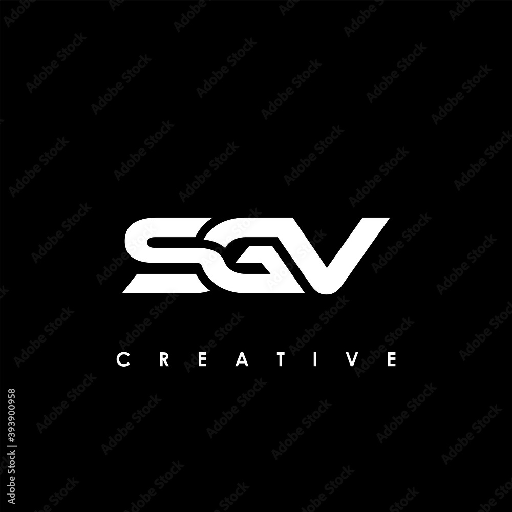 SGV Letter Initial Logo Design Template Vector Illustration Stock ...