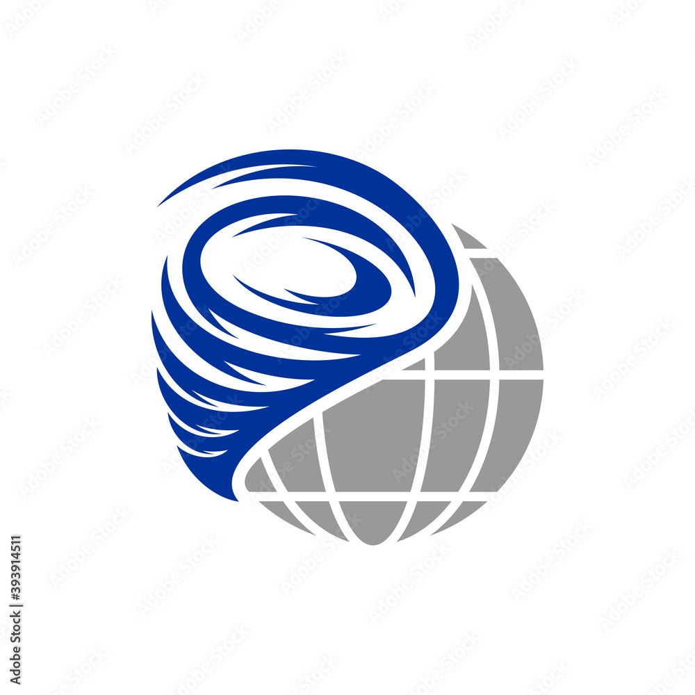 World Tornado logo vector template, Creative Twister logo design ...