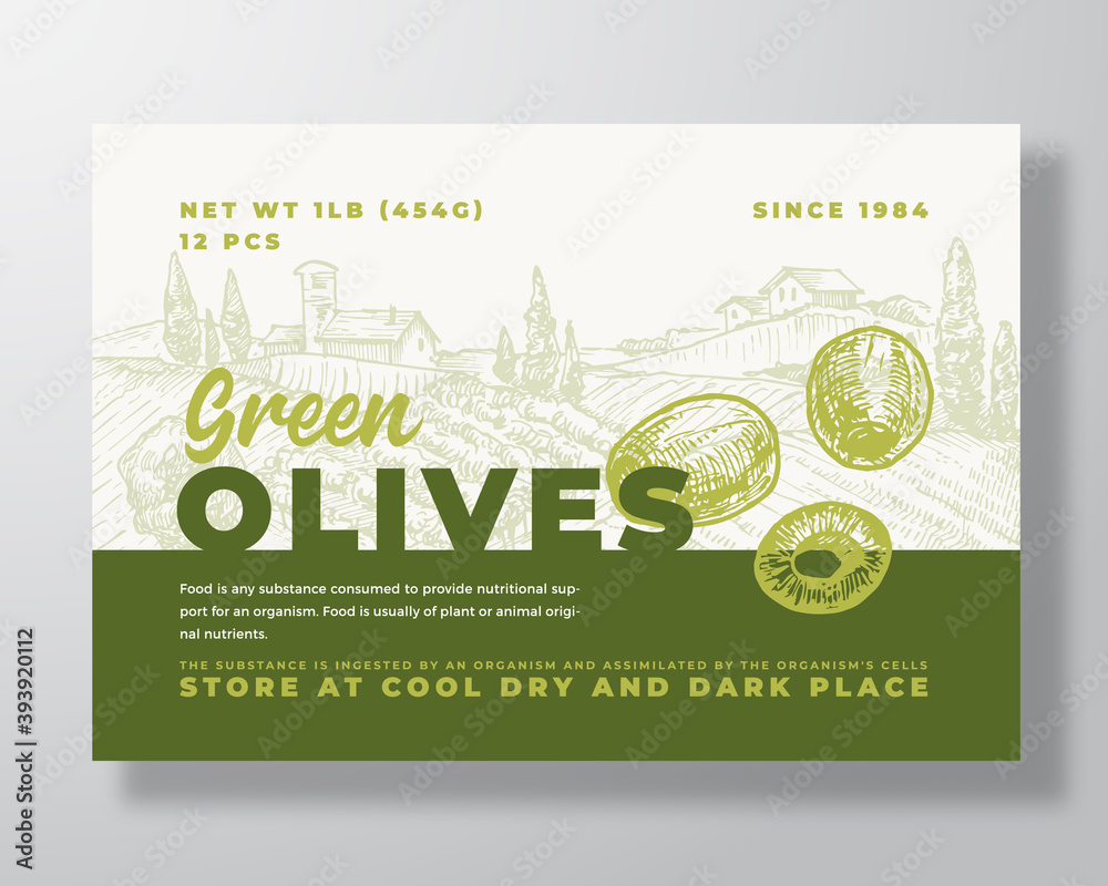 Modern Food Label Design