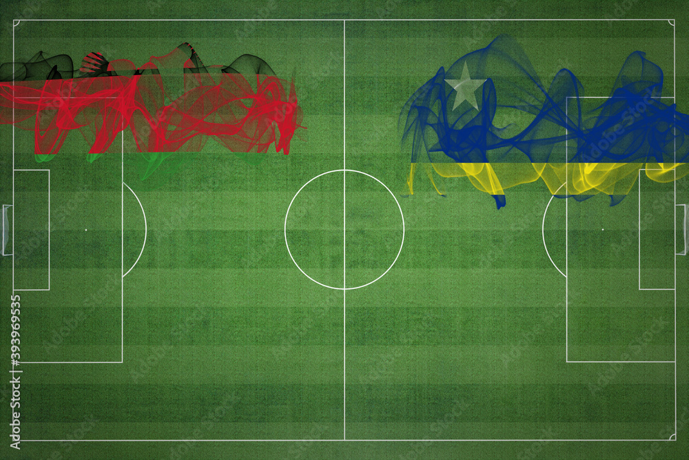 Malawi vs Curacao Soccer Match, national colors, national flags, soccer ...