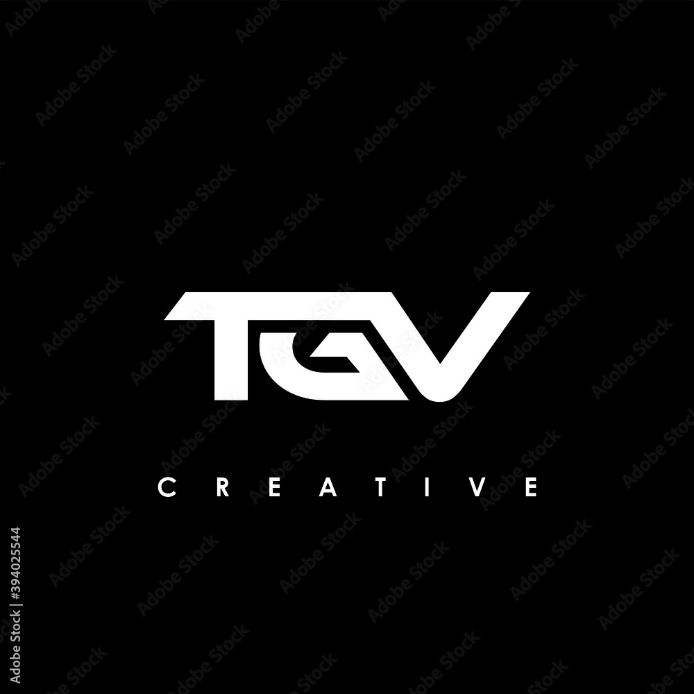 TGV Letter Initial Logo Design Template Vector Illustration Stock ...