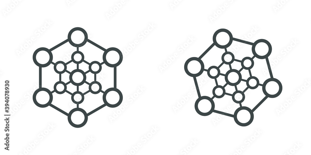 Hexagon shape symbol. Hexagonal element for your project. Stock Vector ...