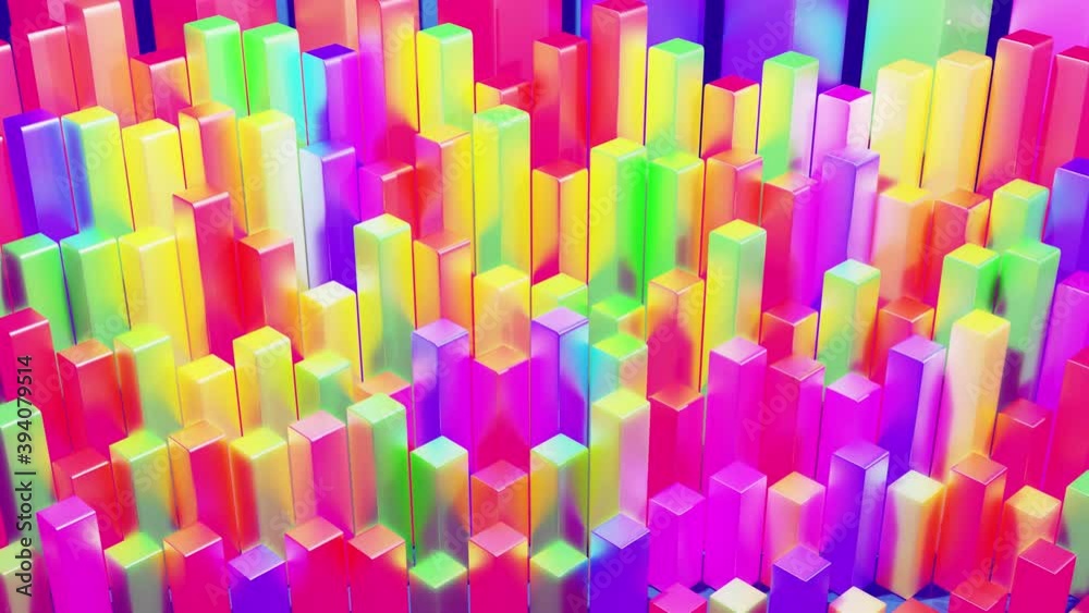 abstract infographics from multi-colored columns in rows, beautiful ...