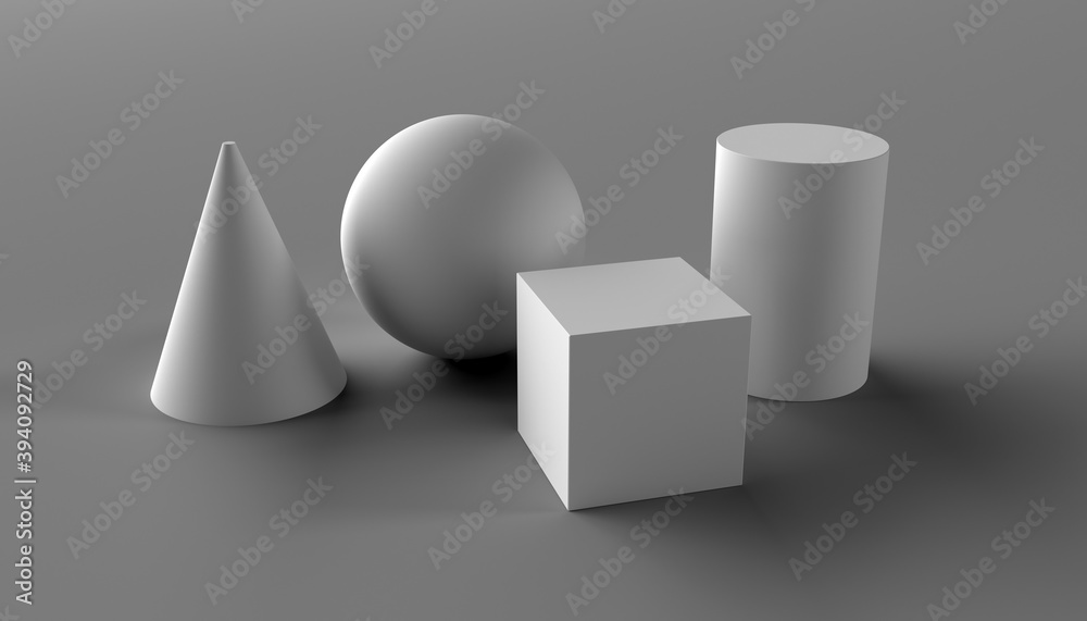 Simple volumetric geometric shapes for teaching light and shadow ...