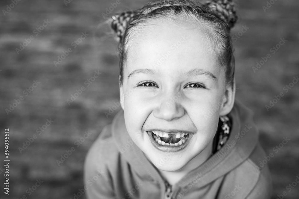 Laughing Child Black And White