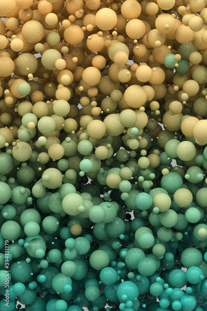 Abstract 3d illustration of particle color gradients. Stock Photo ...