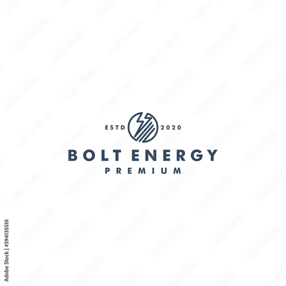 Lightning bolt power logo icon symbol sign vector design Stock Vector ...
