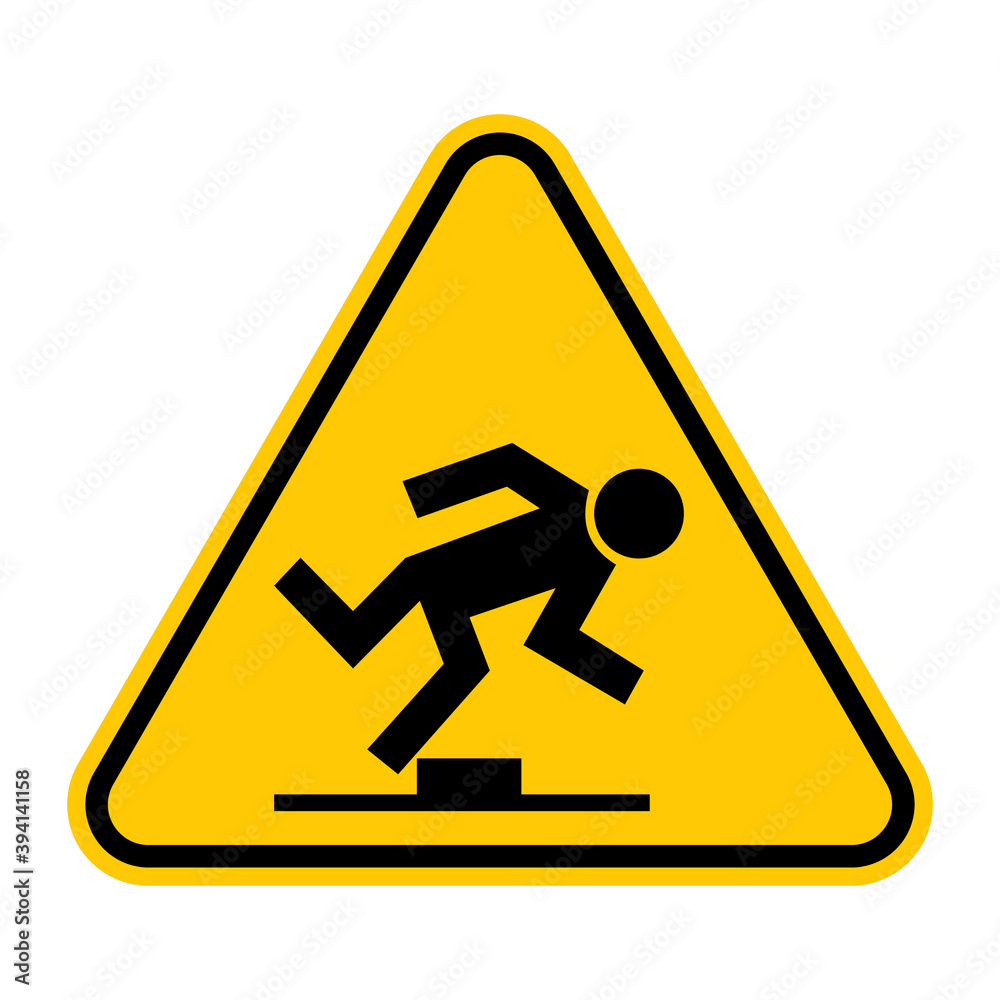Poster Tripping hazard warning sign – Wall Art | UkPosters