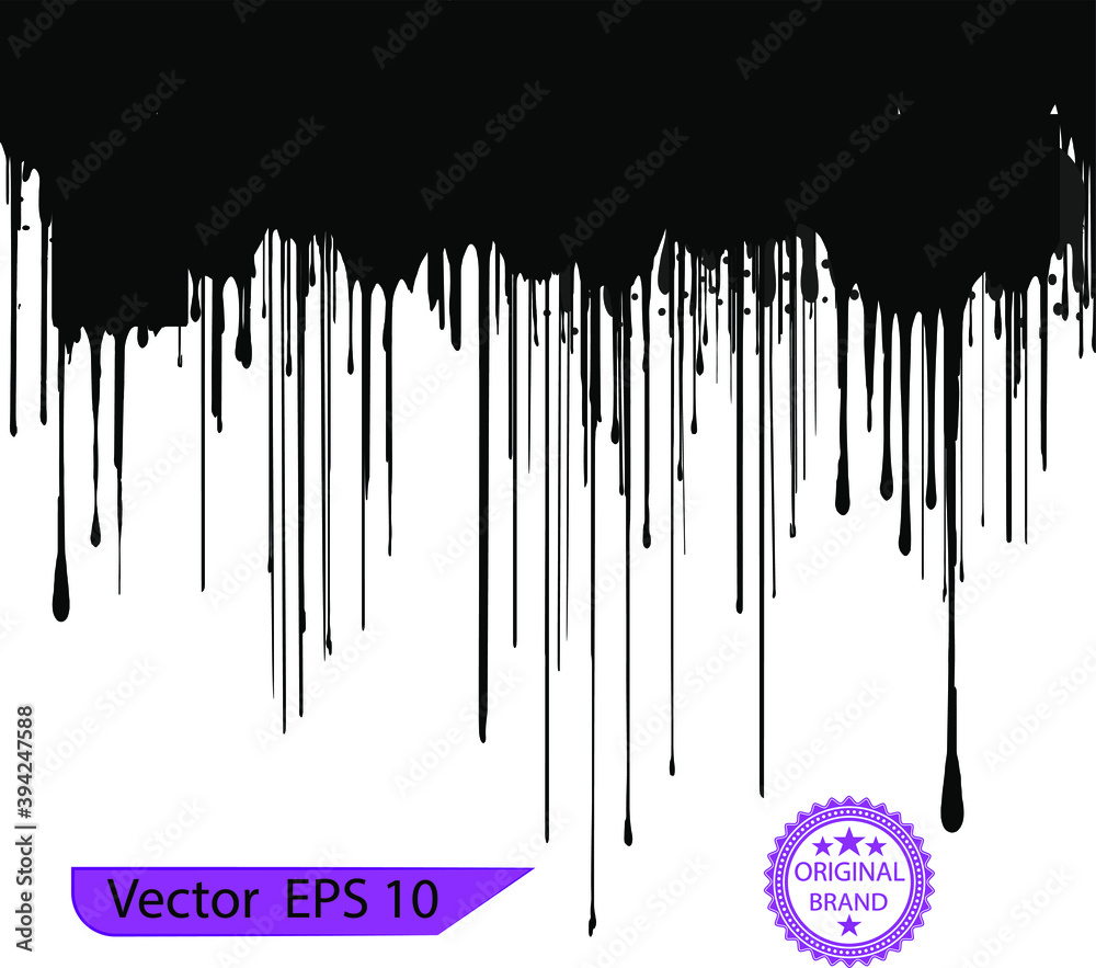 Dripping paint drips background. Excellent drips illustration ...