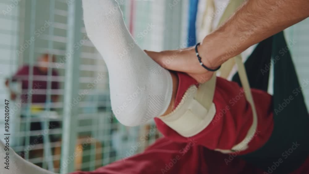 Video Stock Professional recovery after trauma or injury, sport ...