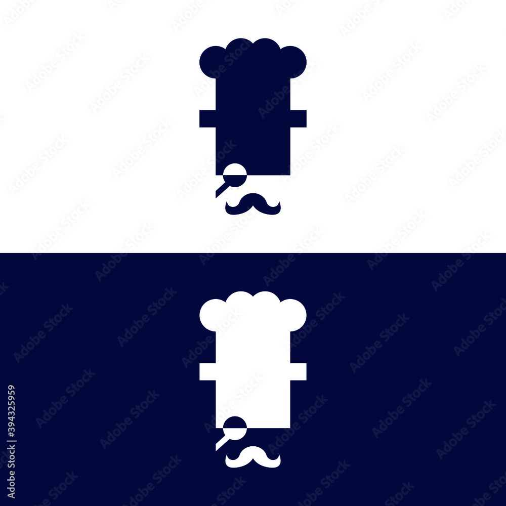 Vector graphic design of Chef Pirate logo, unique and abstract logo ...