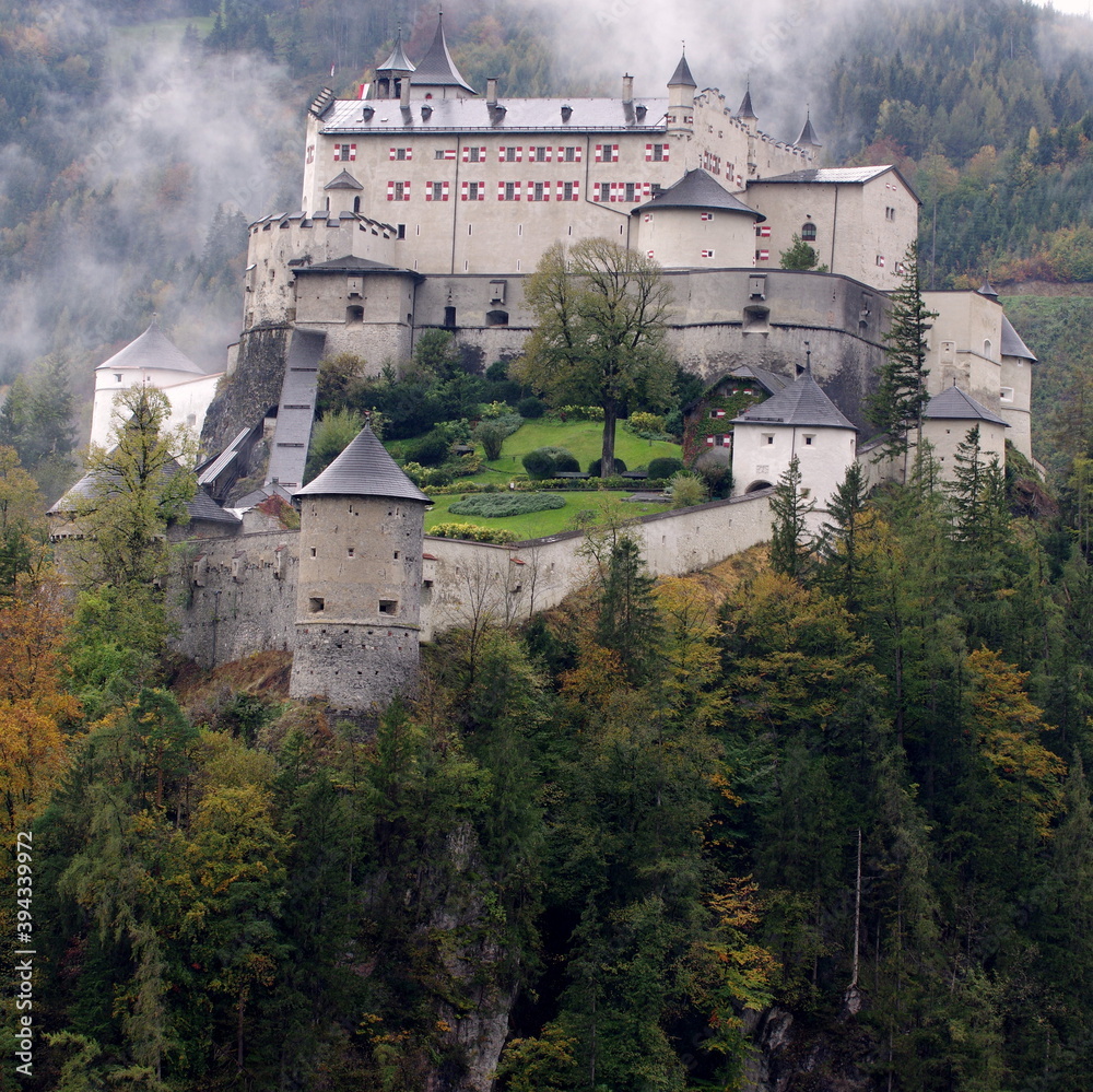 Hohenwerfen Castle (German: Festung Hohenwerfen, lit. 'Hohenwerfen ...