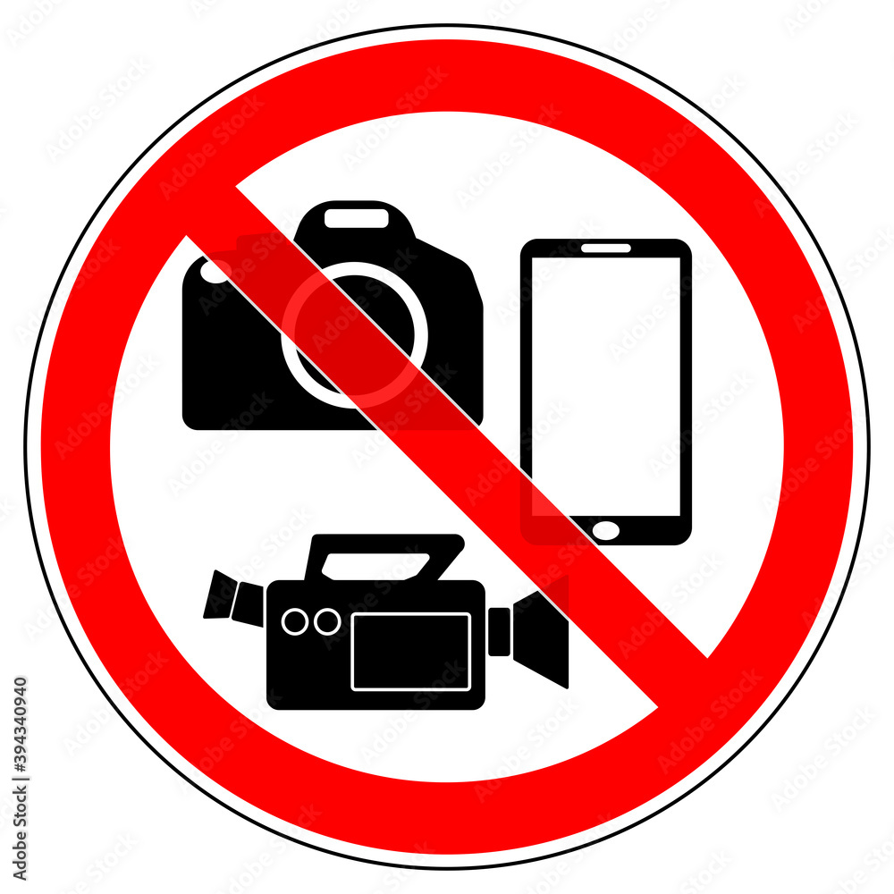 Poster srr589 SignRoundRed - german: Verbotszeichen - Symbole für das ...