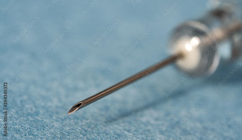 Vaccine - injection of a vaccine with a syringe - solution against the ...