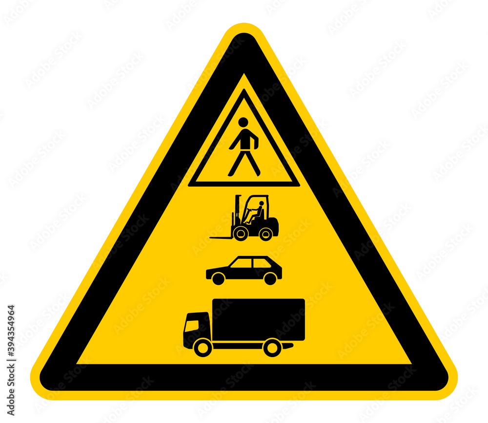 wso470 - german - Vorsicht für Fußgänger: Gabelstaplerfahrer, Autos ...