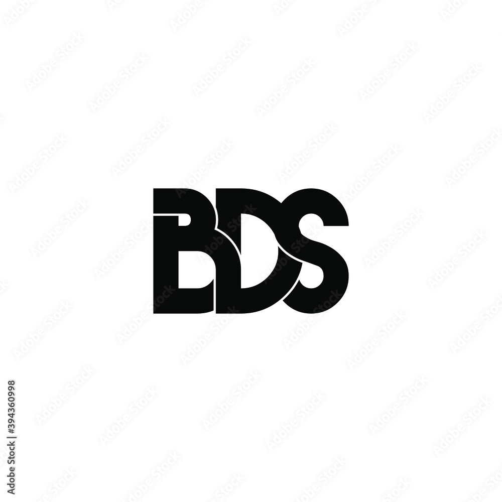 bds letter original monogram logo design Stock Vector | Adobe Stock