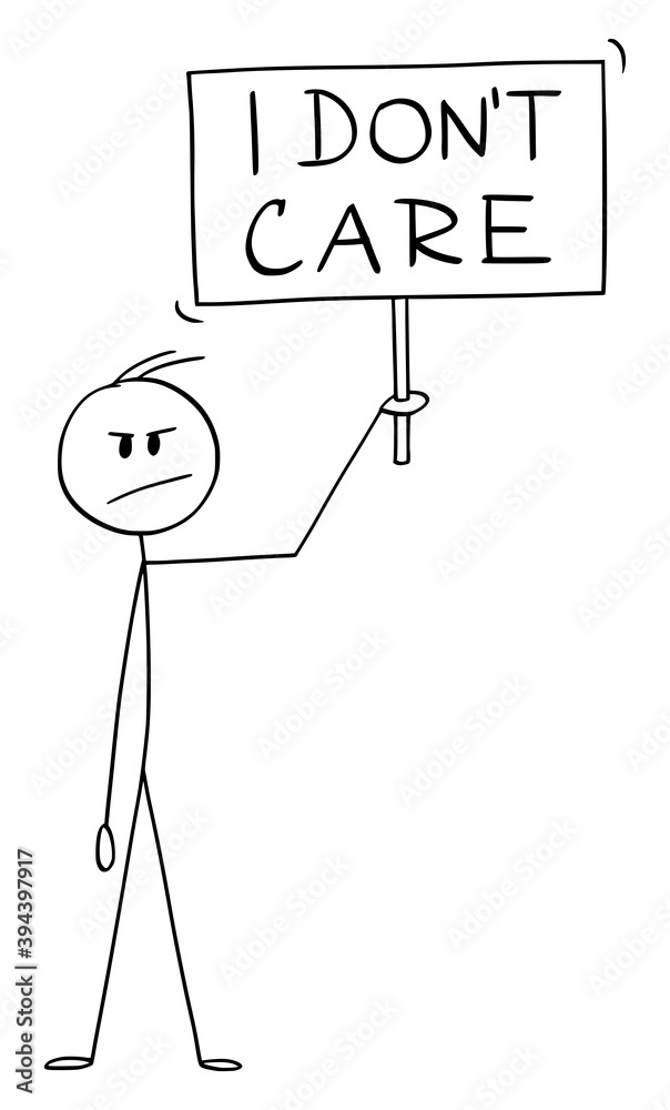 Vector cartoon stick figure illustration of frustrated or angry man ...