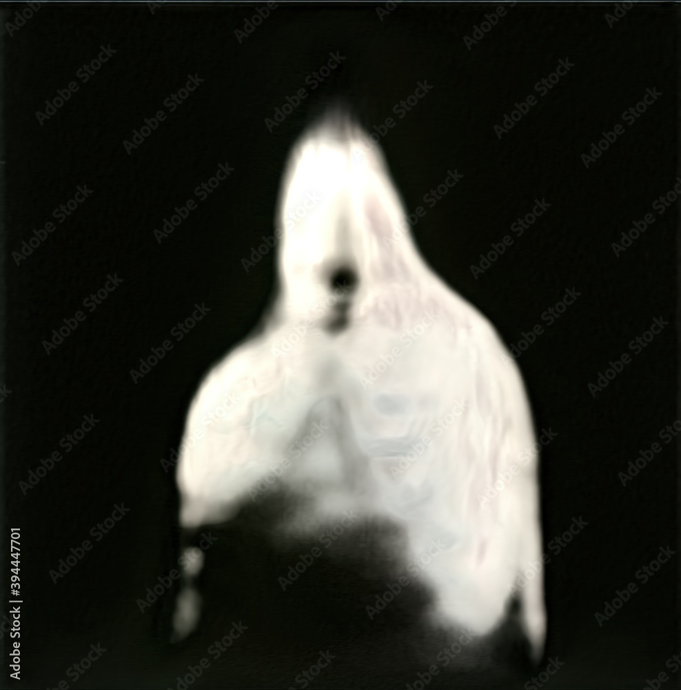 Ghostly infrared apparition, spirit, wraith, specter, haunted Stock ...