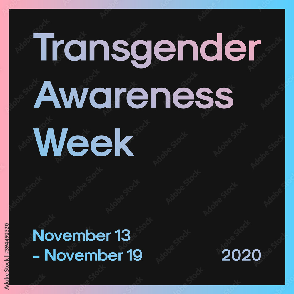 Vetor do Stock: Transgender Awareness Week Social Media Post Template ...