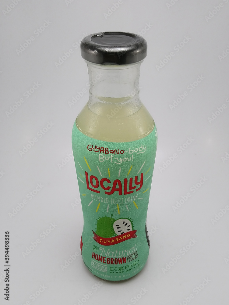 Locally guyabano blended juice drink in Quezon City, Philippines Stock-Foto | Adobe Stock