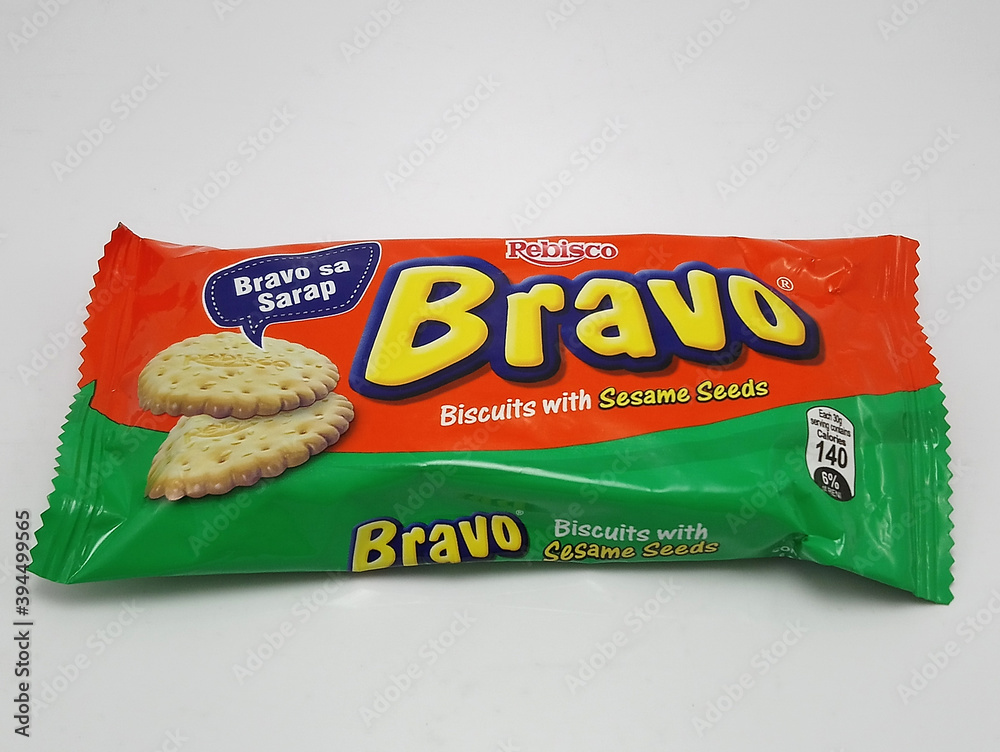 Rebisco bravo biscuits with sesame seeds in Quezon City, Philippines ...