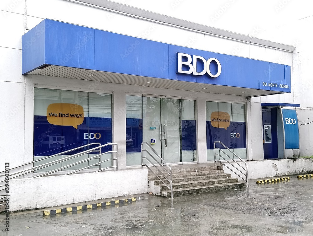 BDO Del Monte, Sienna branch bank facade in Quezon City, Philippines ...