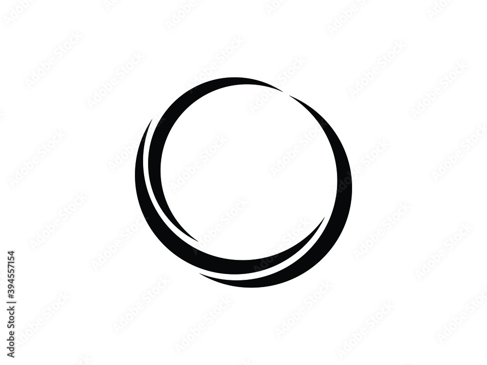 circles sketch frame Icon Vector illustration. Circle ring symbol ...