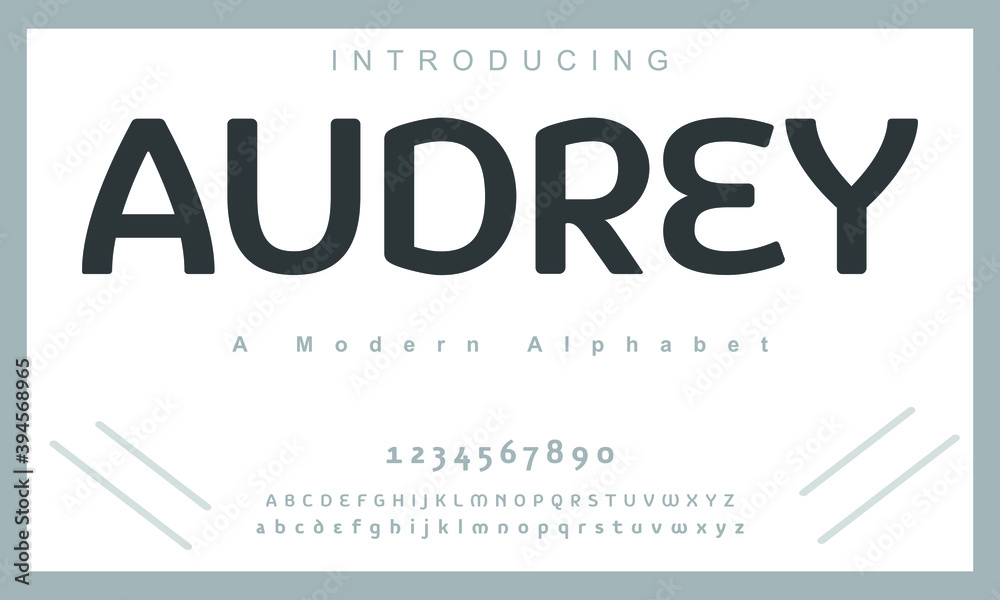 Audrey font. Minimal modern alphabet fonts. Typography minimalist urban ...