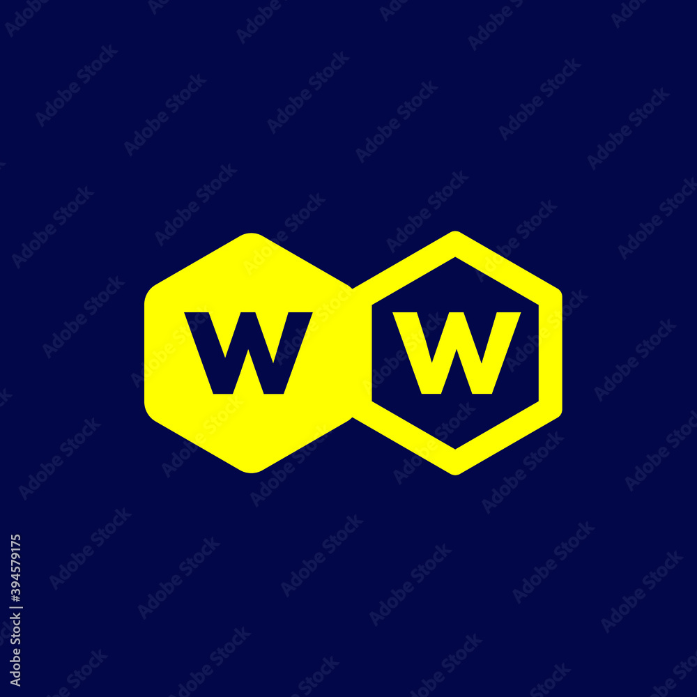 WW Letter Initial Logo and Icon for Business Branding and Website ...