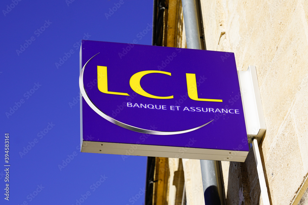 LCL logo and sign of french Banque et assurance bank signage Stock ...