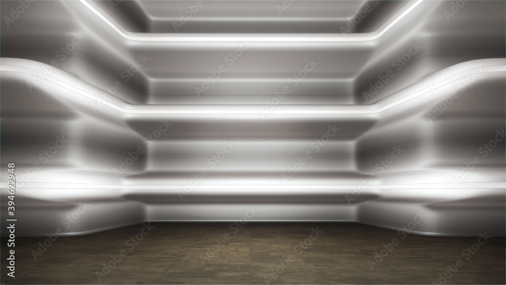 Futuristic Virtual meeting, stage backdrop. Ideal for tv shows ...